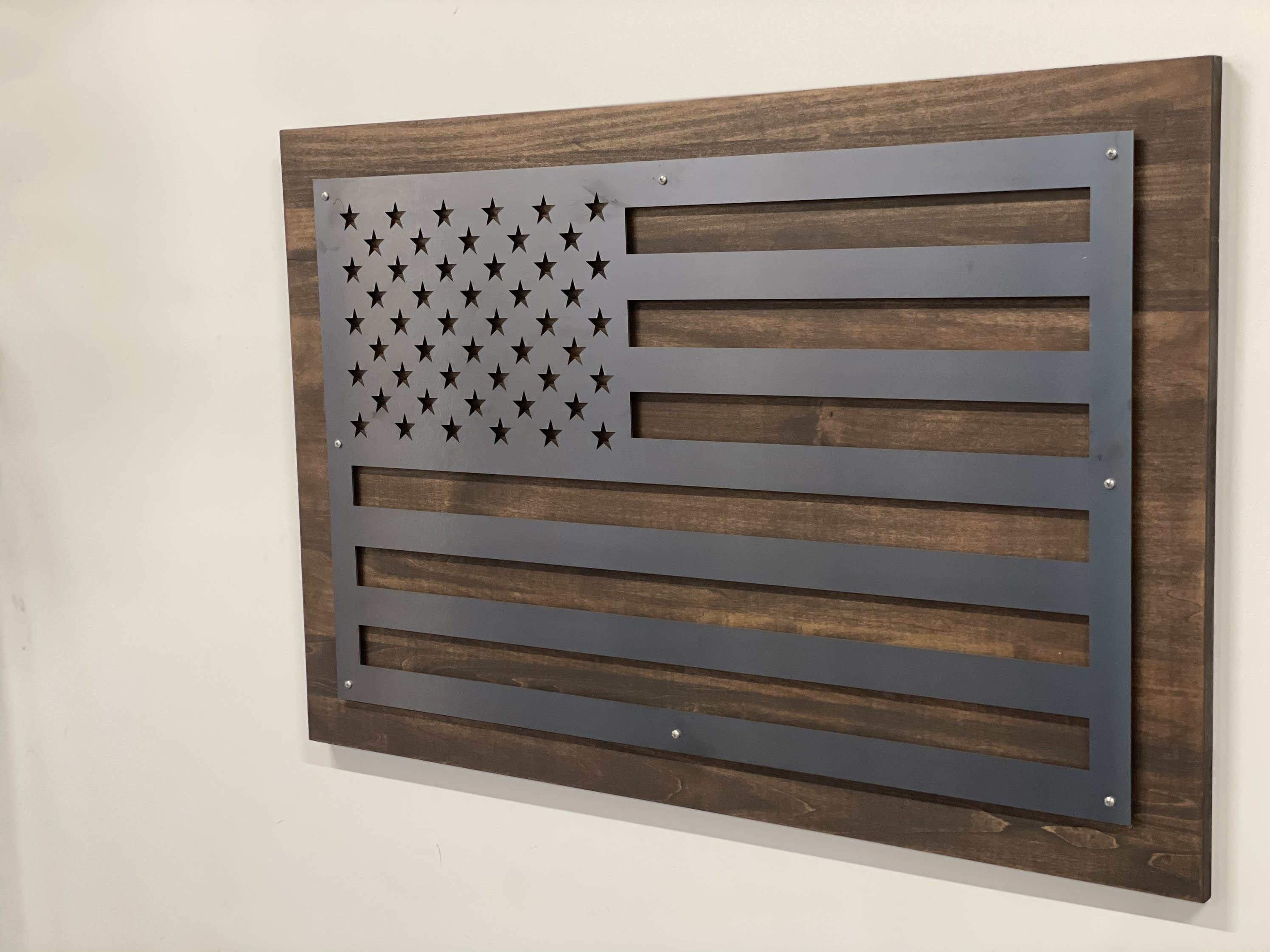 Laser Cut Metal American Flag - Etsy