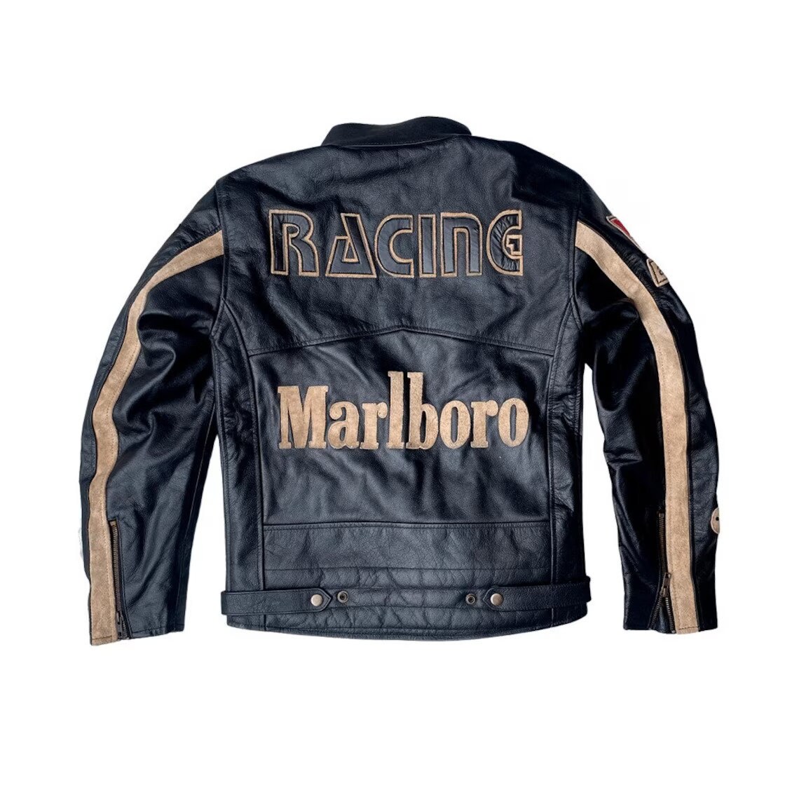 Mens Black Motorcycle Genuine Leather Moto Racer Racing Rare - Etsy