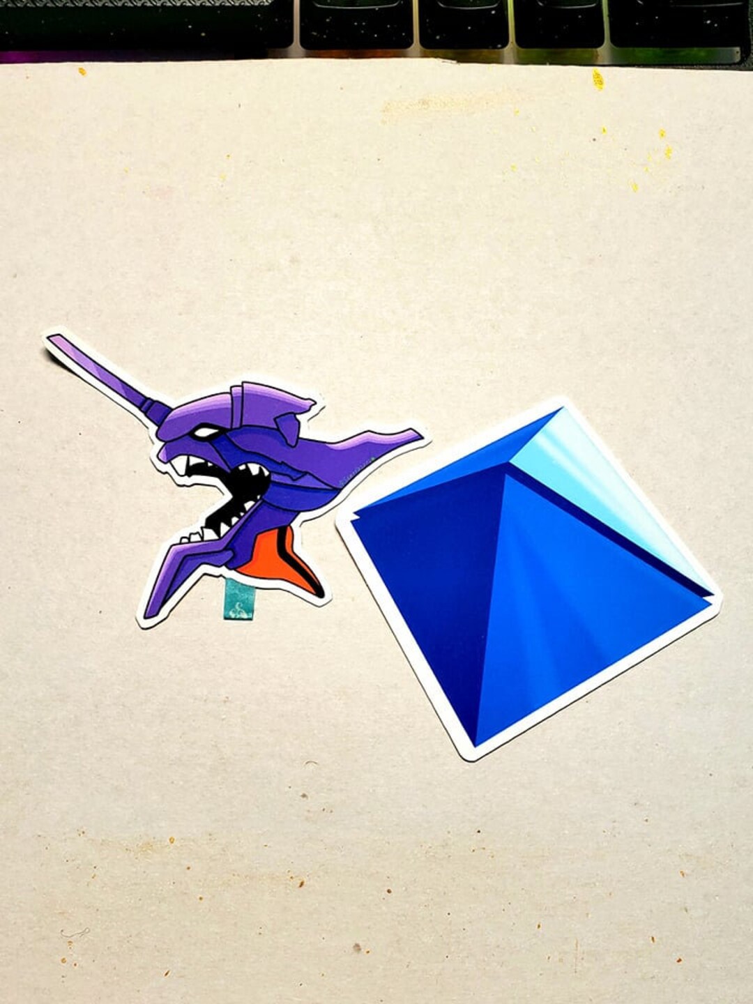 Evangelion Sticker, Unit 01 Sticker, Ramiel Sticker, Anime Sticker, NGE ...