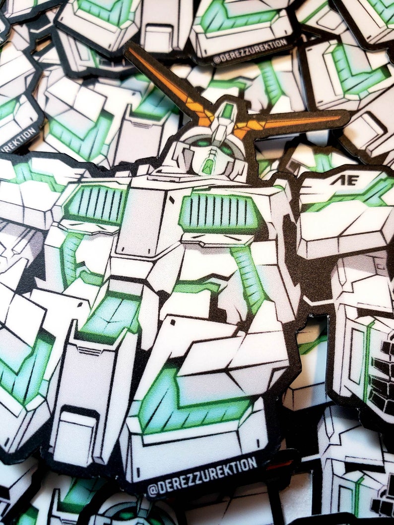 Gundam Unicorn Sticker: Anime MSG Decal - Etsy