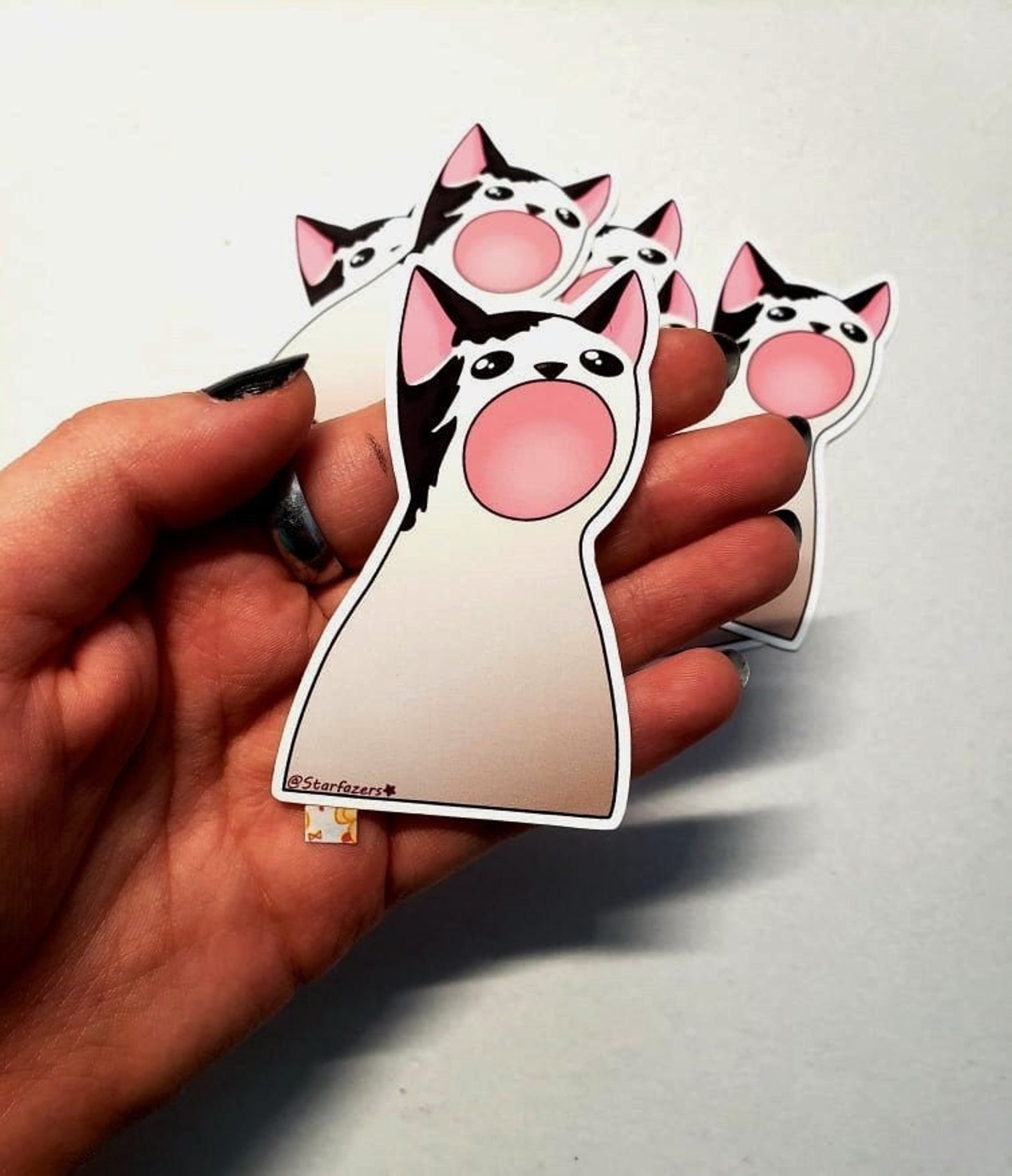 Popcat Sticker Meme Sticker Cat Sticker Meme Cat Sticker | Etsy