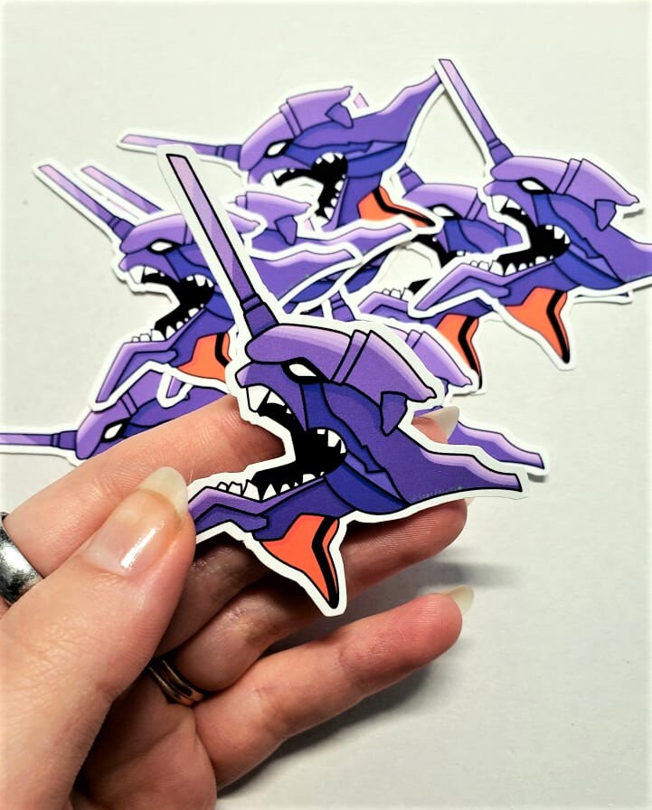 Eva 01 Sticker Eva Unit 01 Sticker Evangelion Sticker Anime - Etsy Ireland