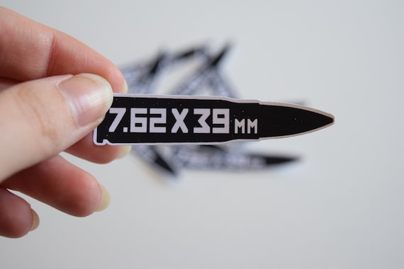 7.62x39mm Sticker Bullet Sticker Ammunition Sticker | Etsy