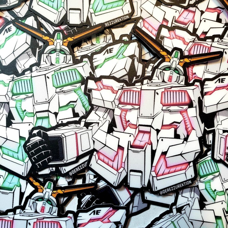 Gundam Sticker - Etsy