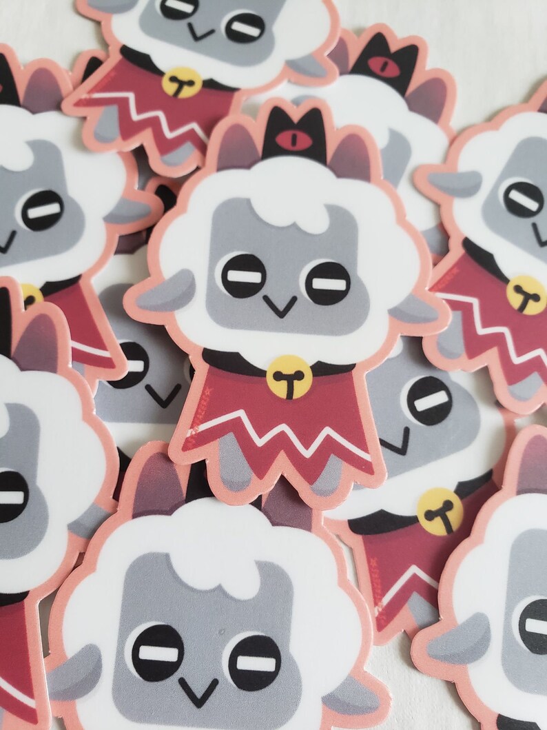 Lamb Sticker Cult of the Lamb Sticker Game Sticker COTL - Etsy