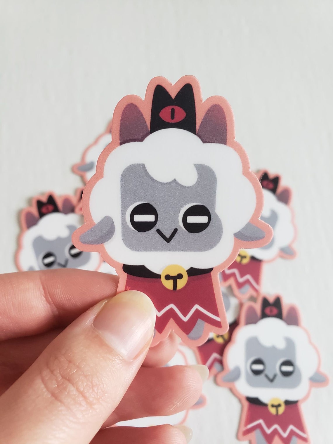 Lamb Sticker Cult of the Lamb Sticker Game Sticker COTL - Etsy