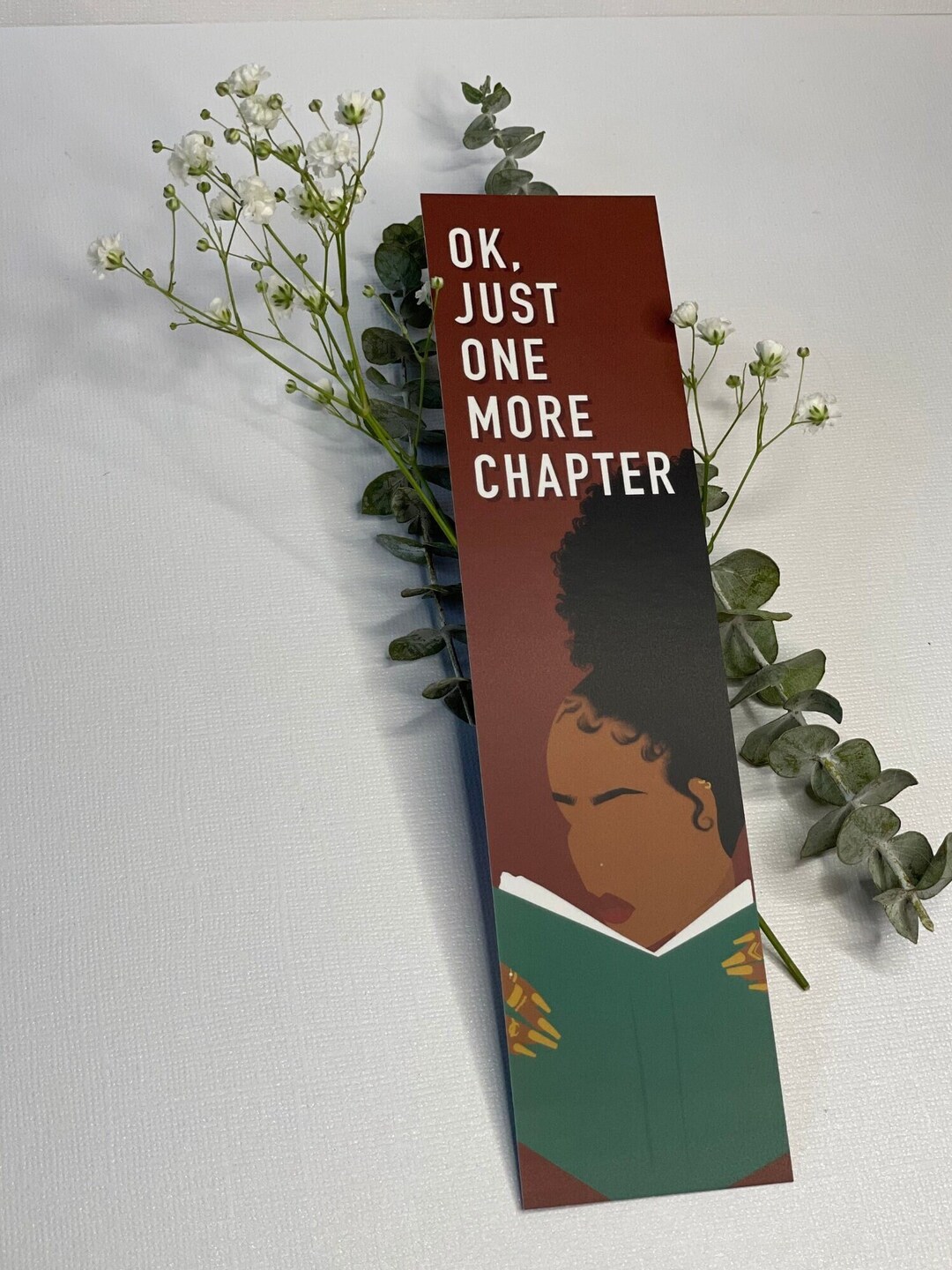 Just One More Chapter Bookmark - Etsy