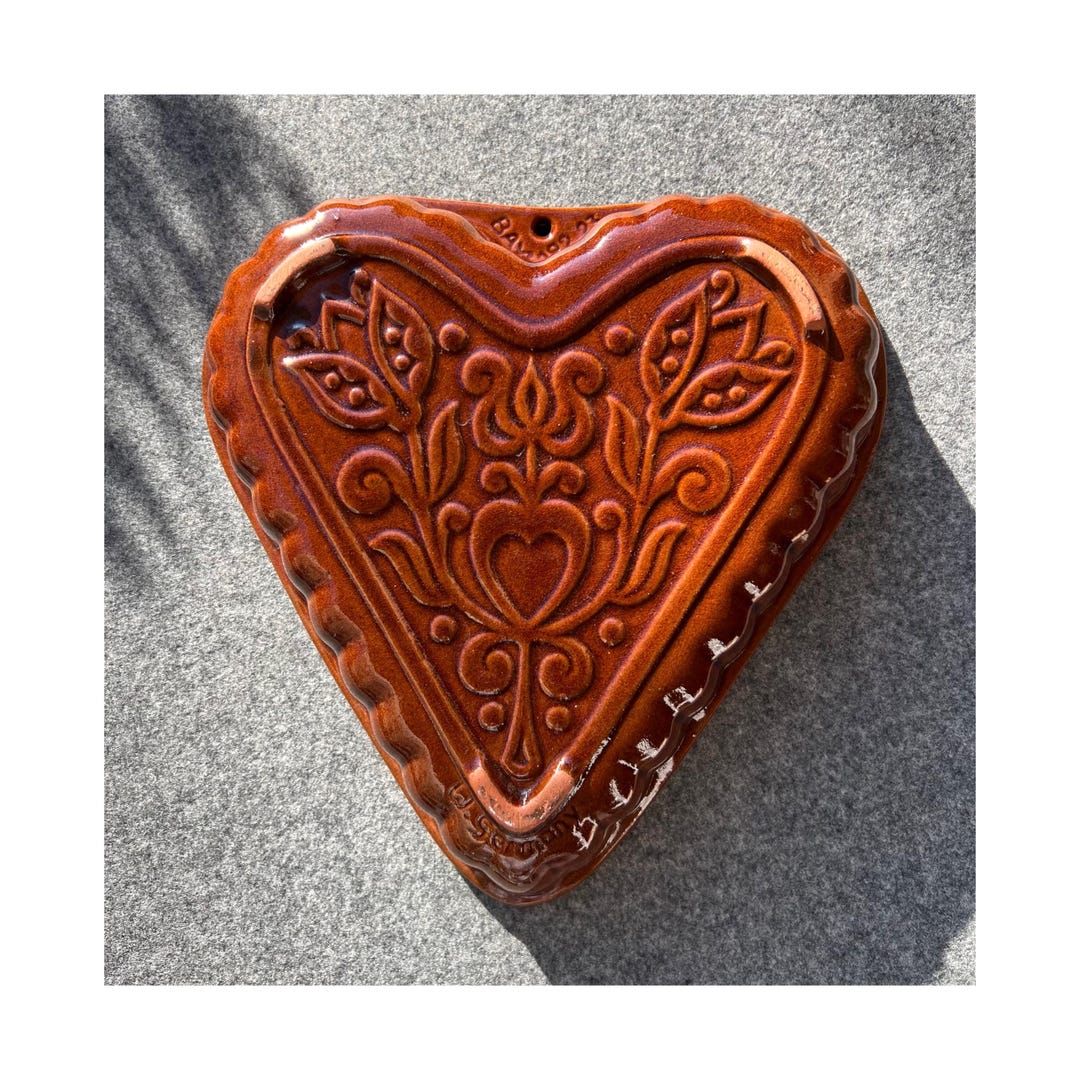 Heart Shaped Vintage West Germany Cake Tin - Etsy
