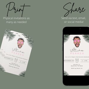 Ultimo Perreo Bachelorette Invitation Instant Digital Download Bad ...