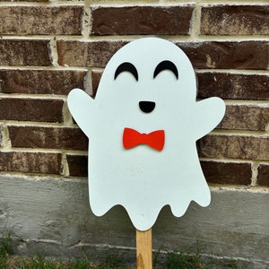 Ghost Trick or Treat and Boo Halloween Fall Yard Art Set - Etsy