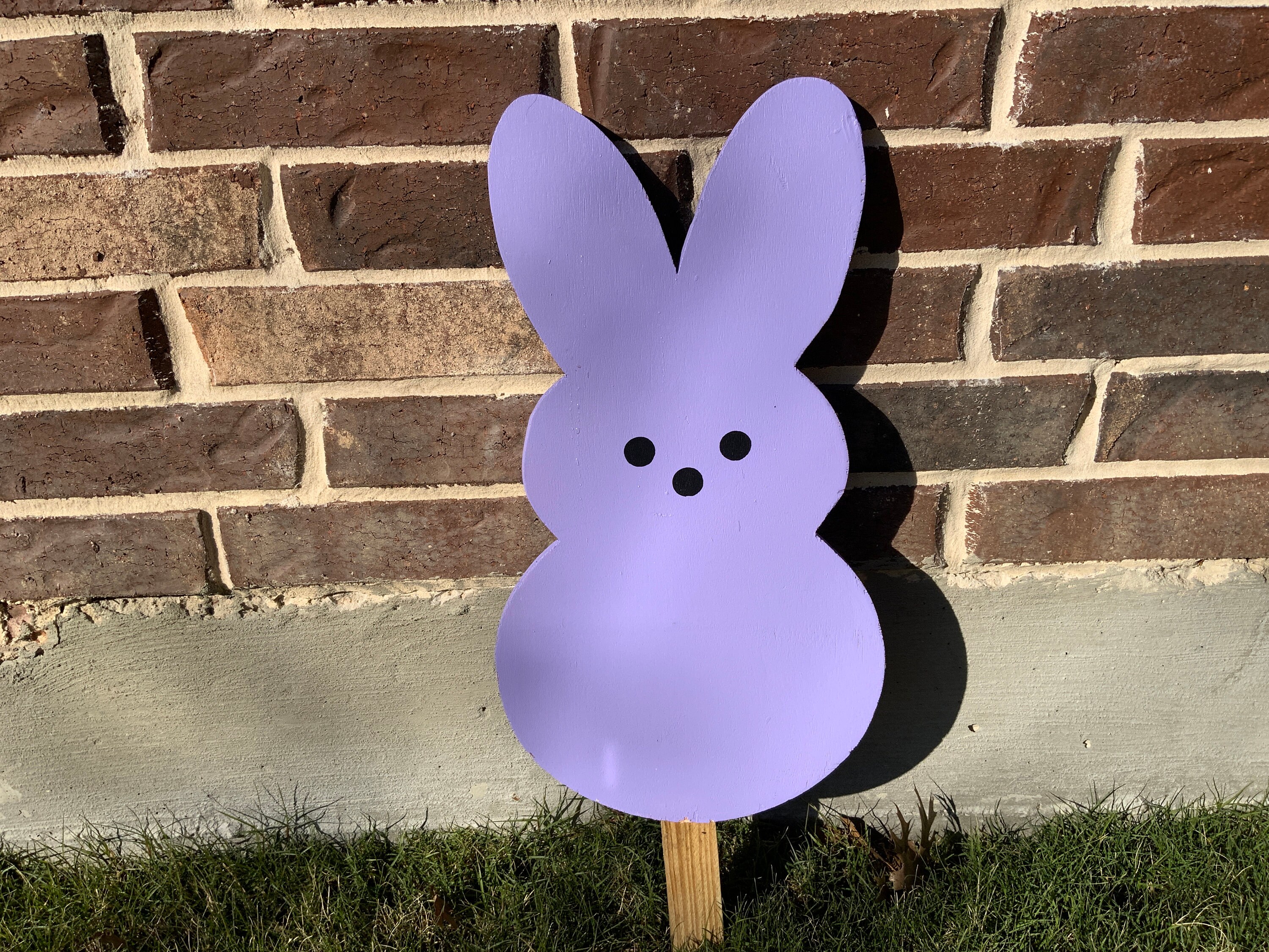 Hand-painted Spring Bunny Peeps Yard Stakes: Easter Garden Decor, 4 ...