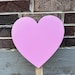 Hand-painted Wooden Heart Yard Art: Valentine's Day Outdoor Decor - Etsy