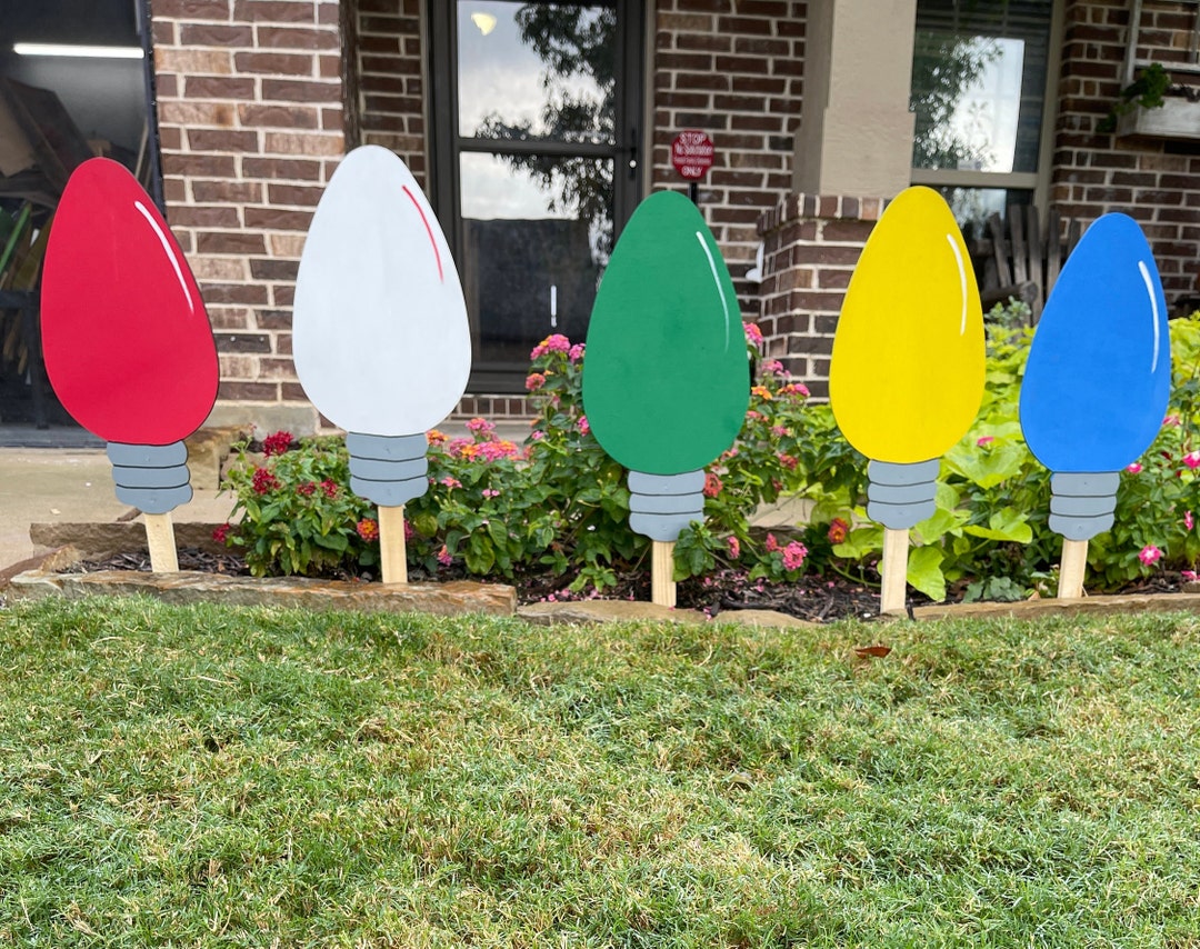 Christmas and Holiday Bright Light Sets for Yard and Garden Display - Etsy