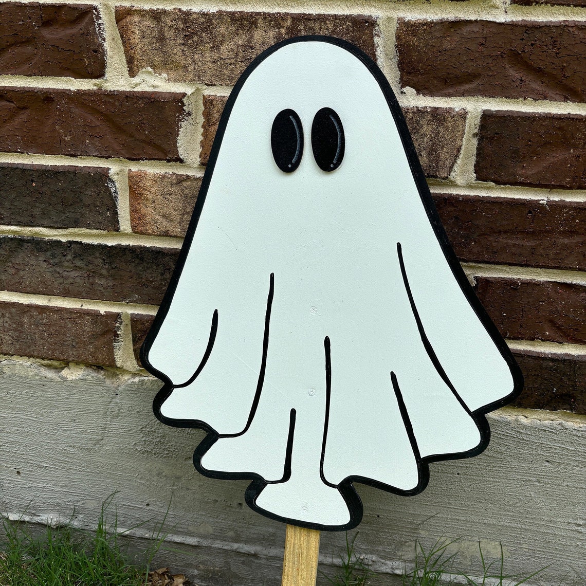 Ghost Trick or Treat and Boo Halloween Fall Yard Art Set - Etsy