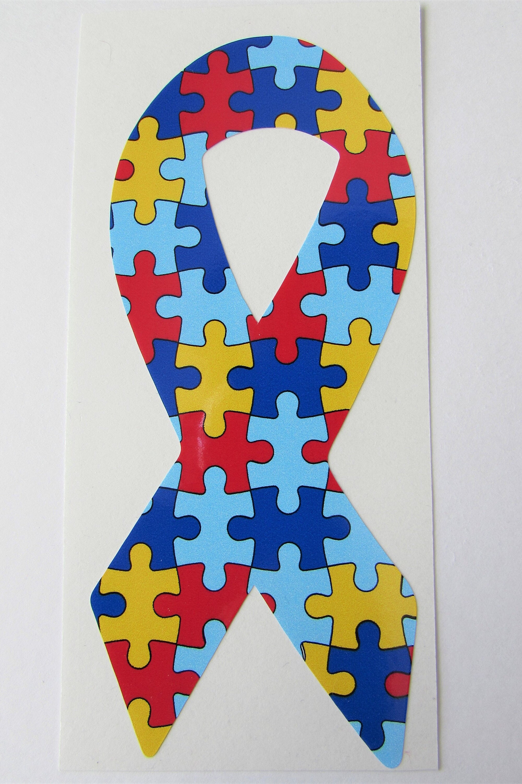 Autism Awareness Ribbon Vinyl Decal - Autism Awareness - Autism Puzzle ...
