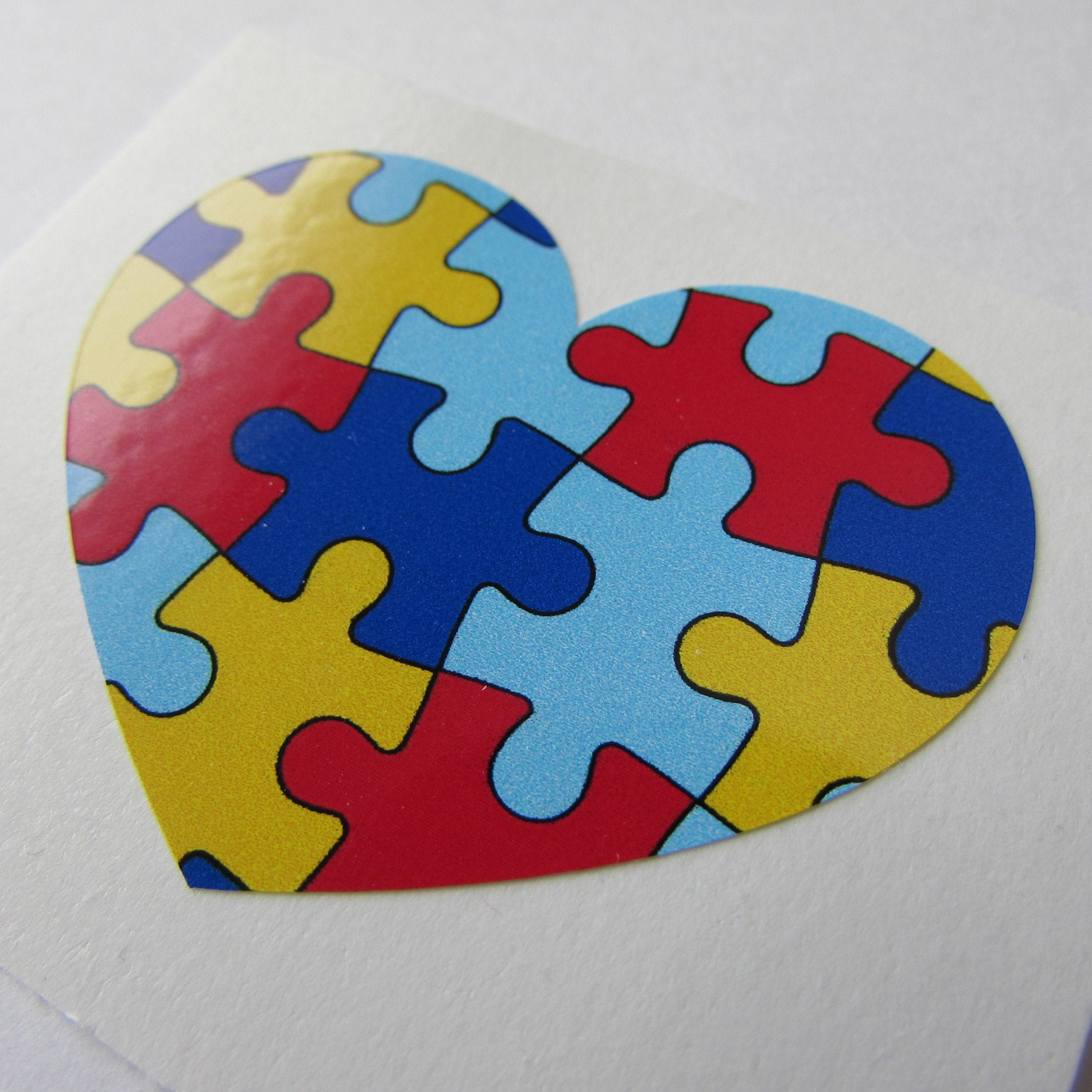 Heart Vinyl Decal Autism Awareness Autism Puzzle Piece - Etsy UK