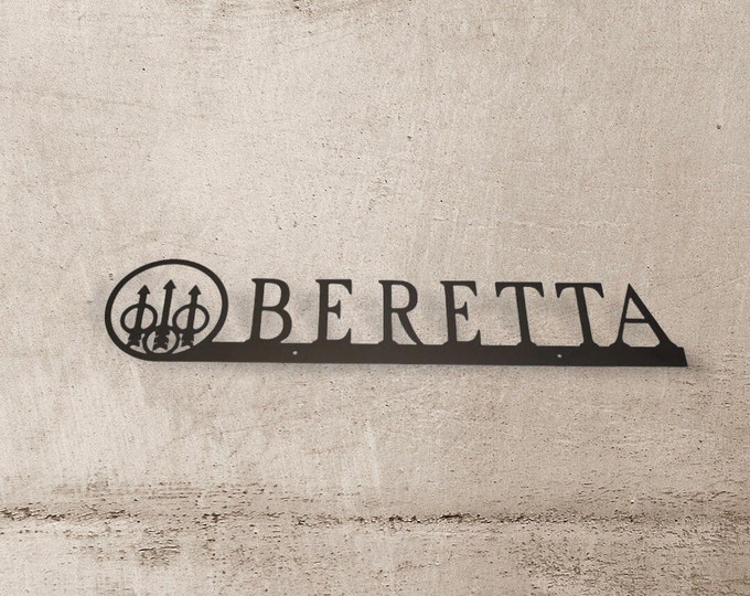 Beretta Metal Decor | Metal Wall Art | Wall Decor Sign | Hanging Metal ...