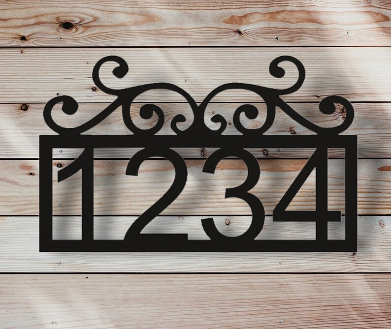 House Address Metal Decor Metal Wall Art Wall Decor Sign - Etsy