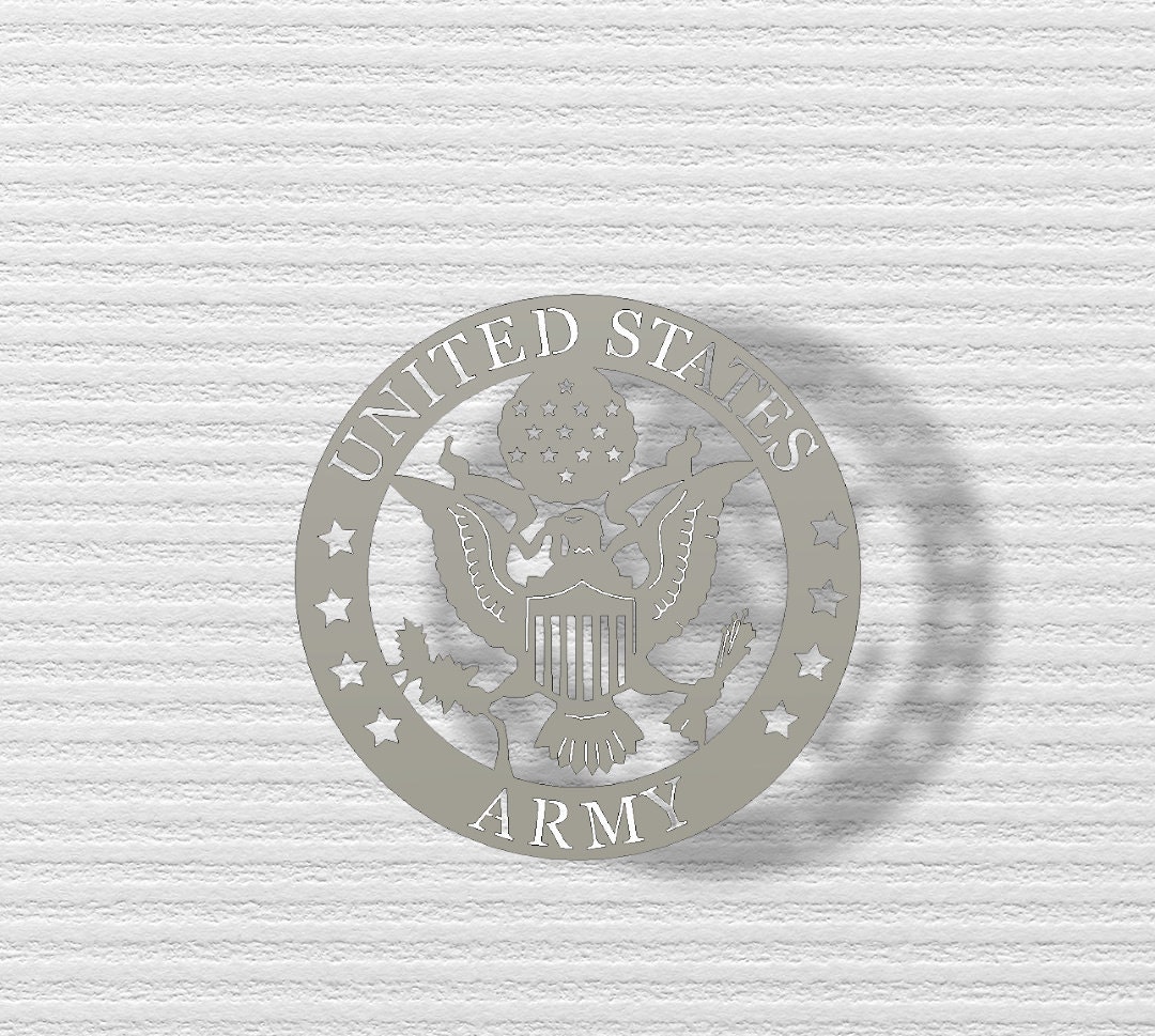 US Army Metal Decor | Metal Wall Art | Wall Decor Sign | Hanging Metal ...