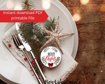 Printable Christmas Napkin Rings - Etsy