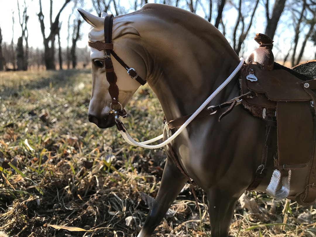 Western Style English Horse Snaffle Bridle and Reigns Set for Breyer ...