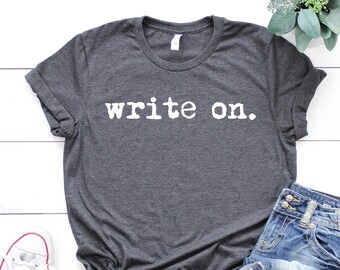 Funny Writing Shirt - Etsy