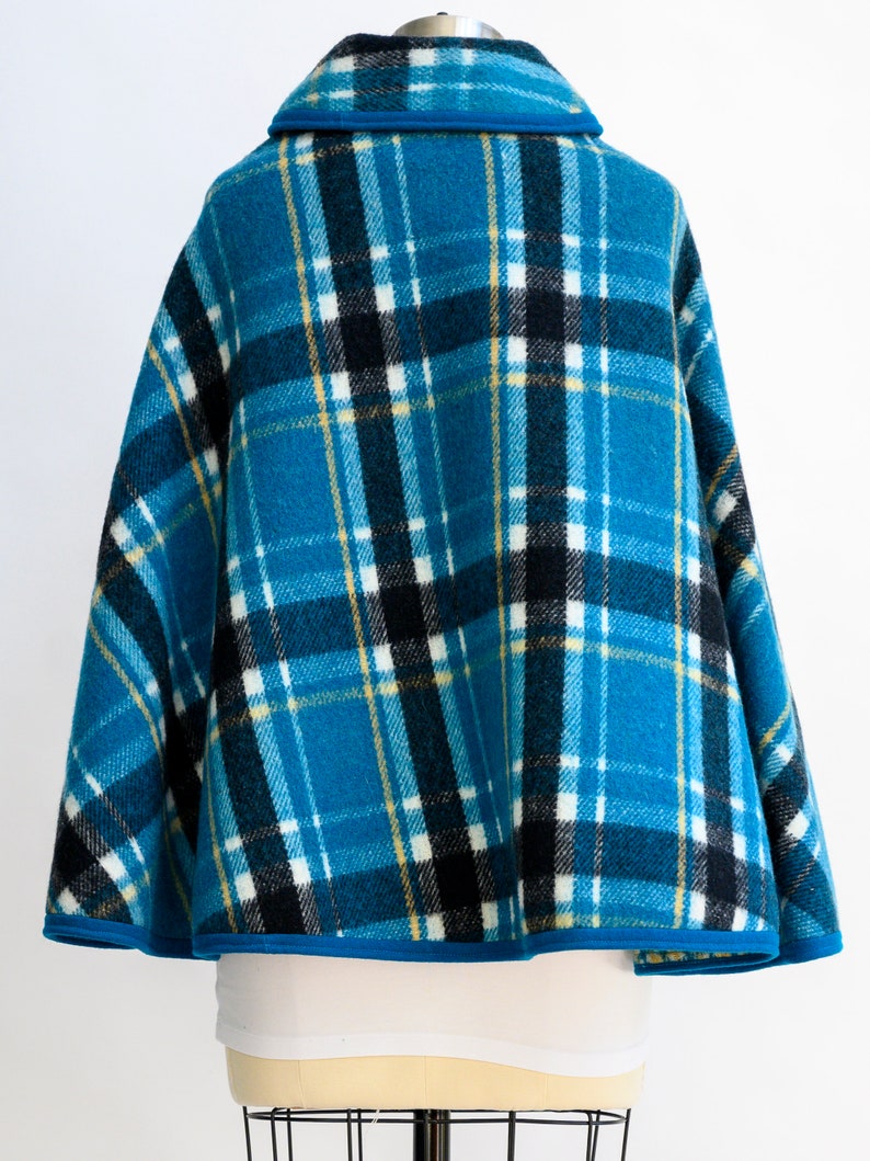 Vintage Reversible Wool Blanket Cape/poncho From the 1970s. Made in ...