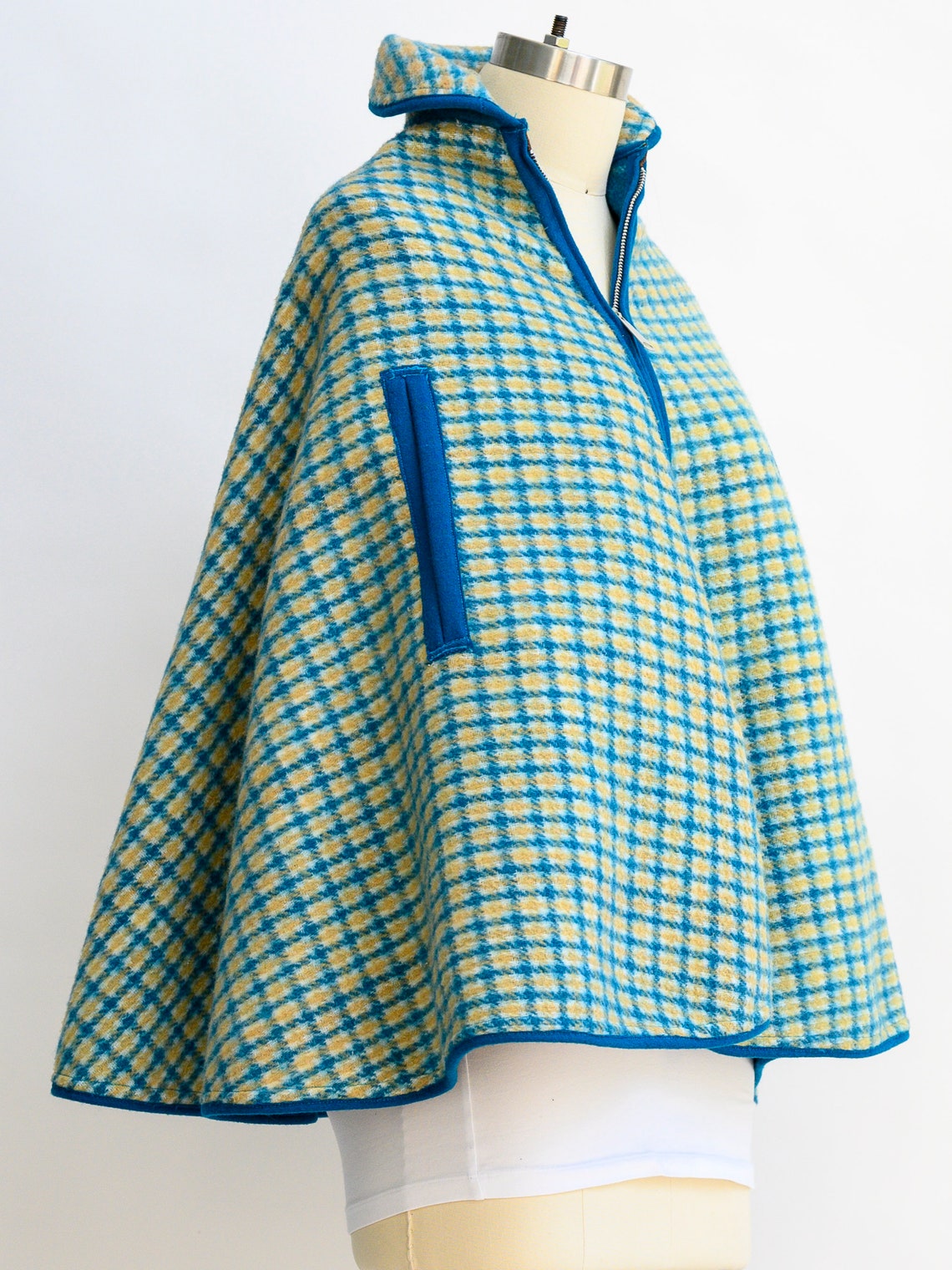Vintage Reversible Wool Blanket Cape/poncho From the 1970s. Made in ...