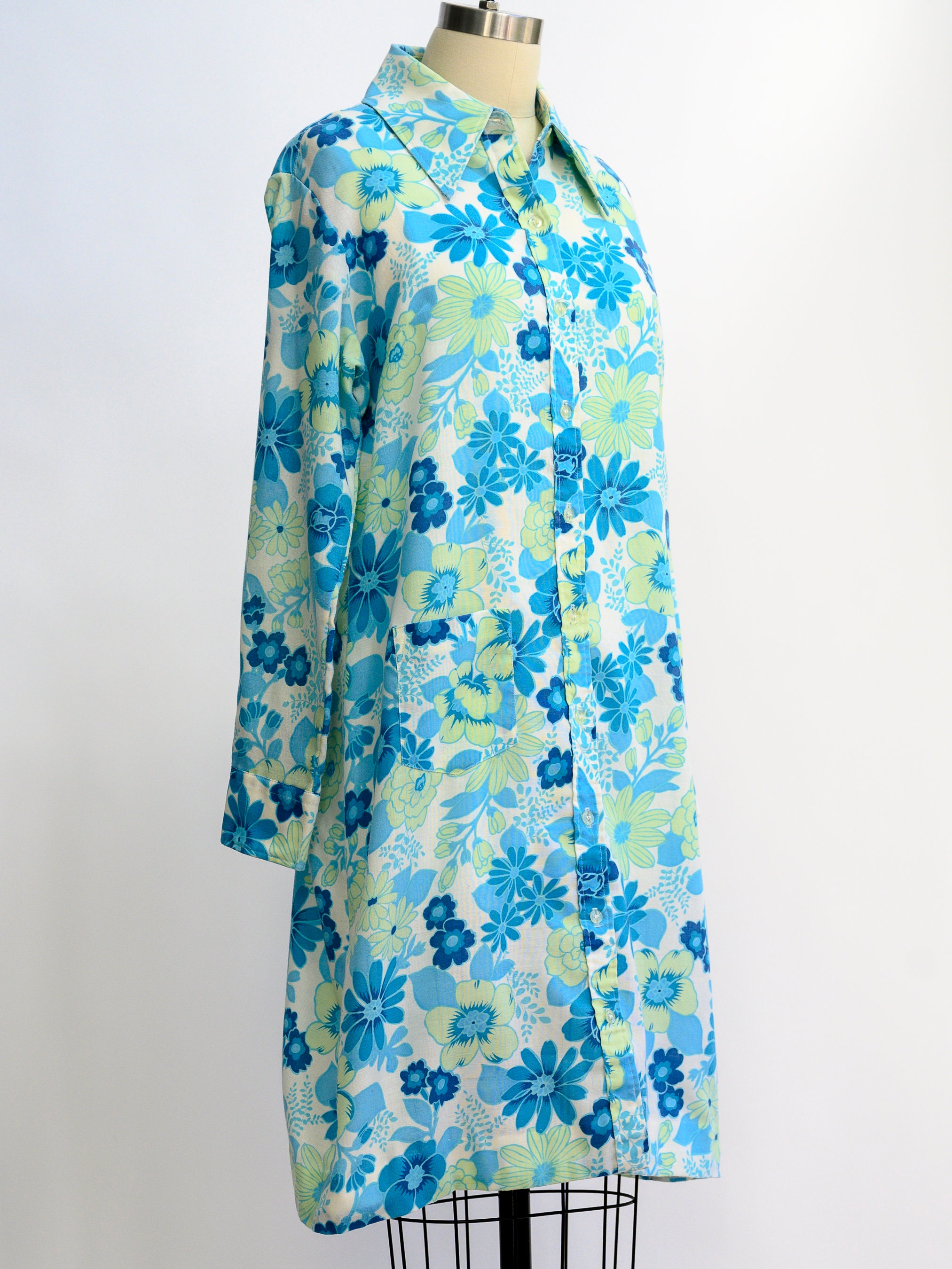 Vintage Jane Hunter Shirt Dress From the 1960s. Unique Day Dress, Patio ...