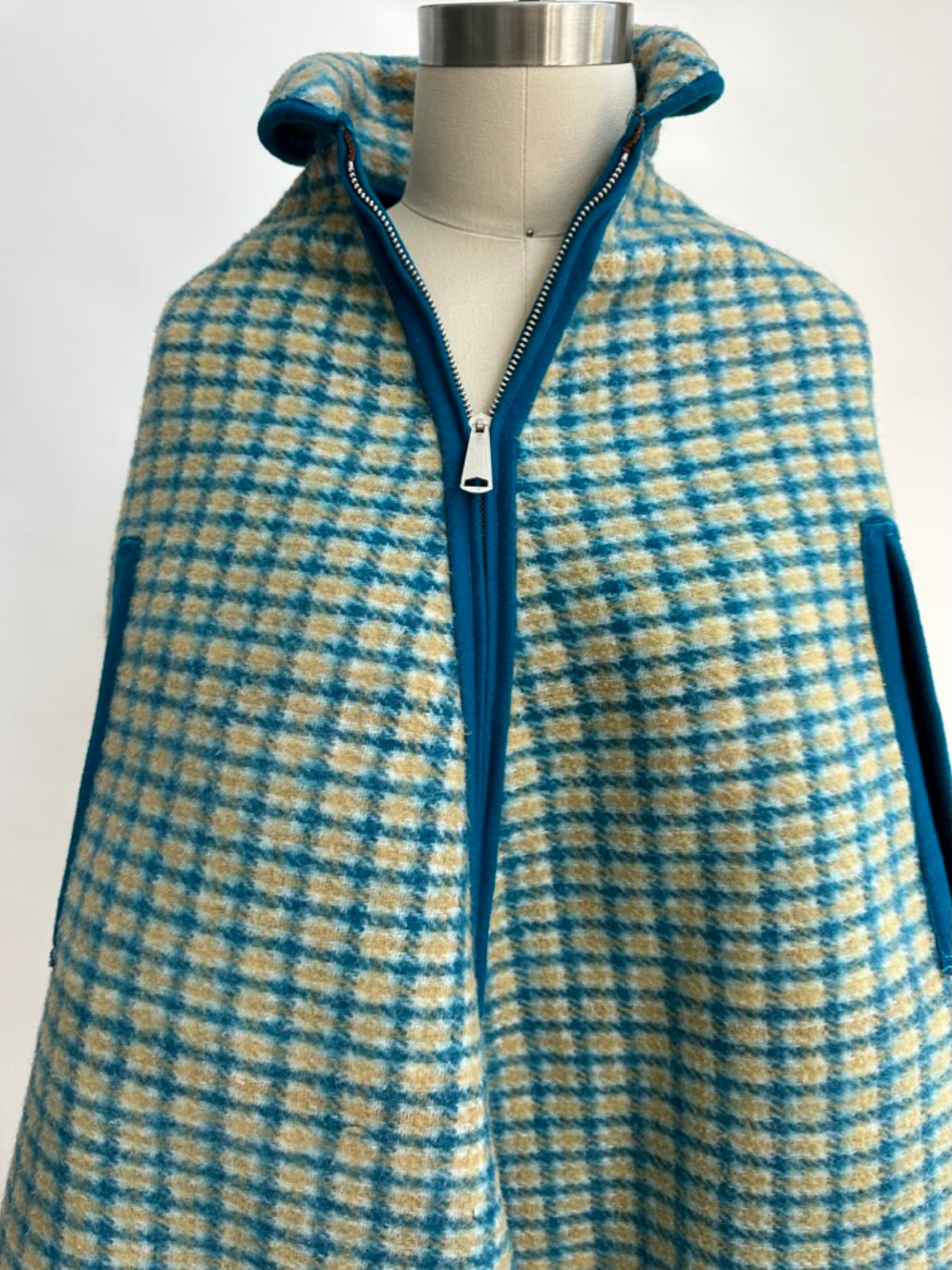 Vintage Reversible Wool Blanket Cape/poncho From the 1970s. Made in ...