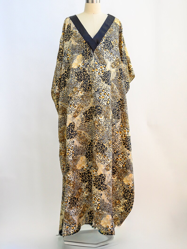 Vintage Animal Print Caftan From the 1970s. Plus Size and Ready for the ...