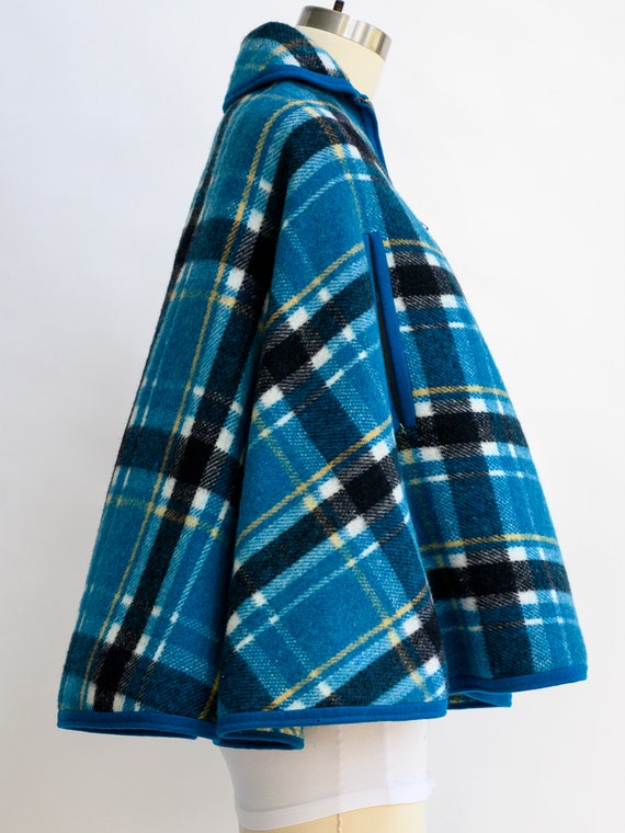 Vintage reversible wool blanket cape/poncho from the … - Gem