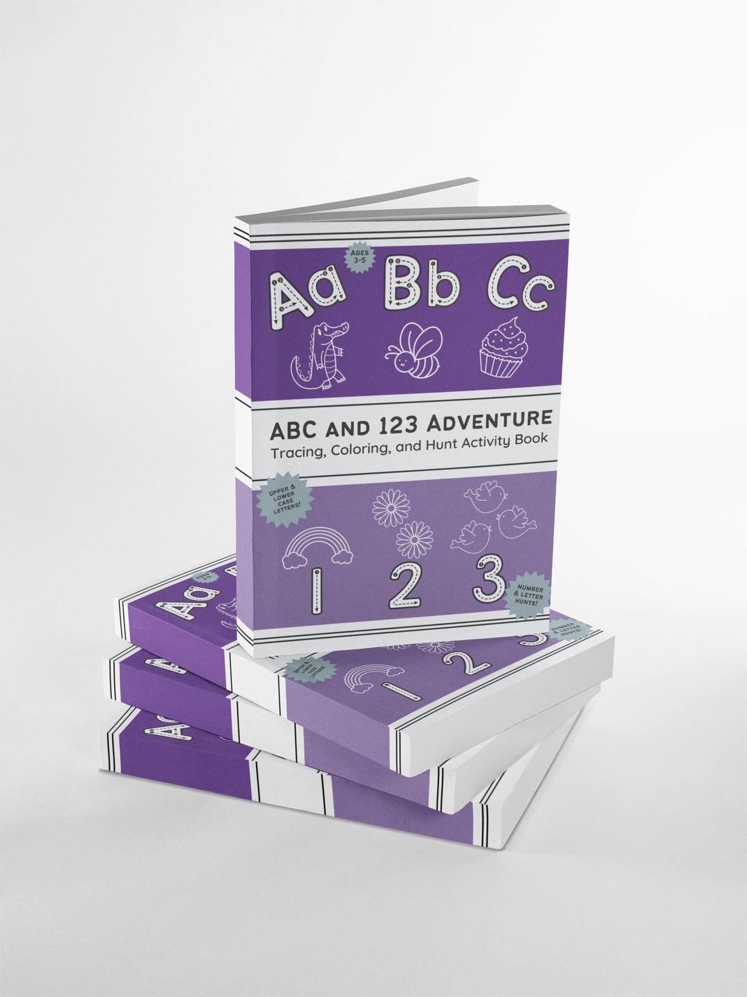 ABC and 123 Adventure: Tracing, Coloring, and Hunt Activity Book for ...