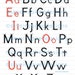 Children's Handwriting Alphabet Guide With Highlighted Vowels - How to ...