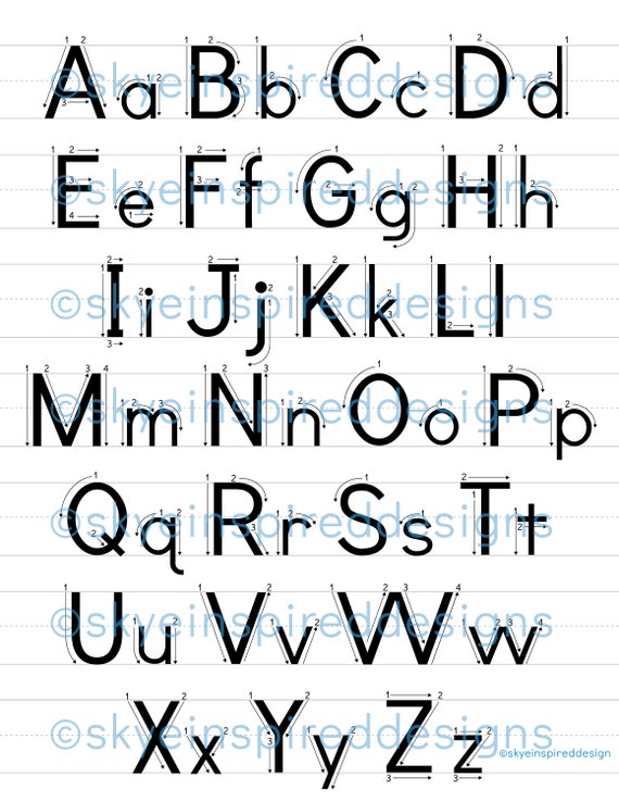 Alphabet In Writing