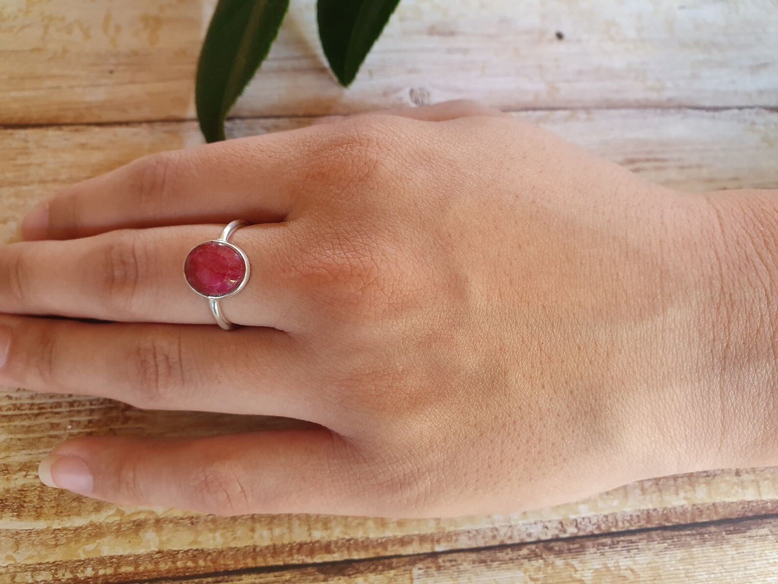 Sterling Silver Ruby Stack Ring Birthstone Ring July - Etsy Australia