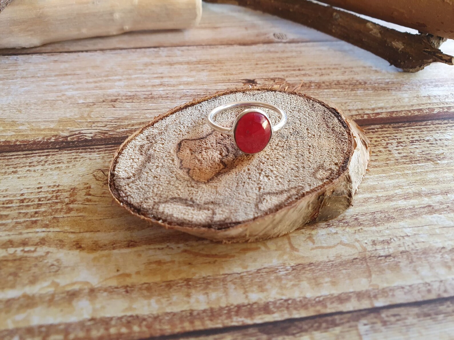 Sterling Silver Ruby Stack Ring Birthstone Ring July - Etsy Australia