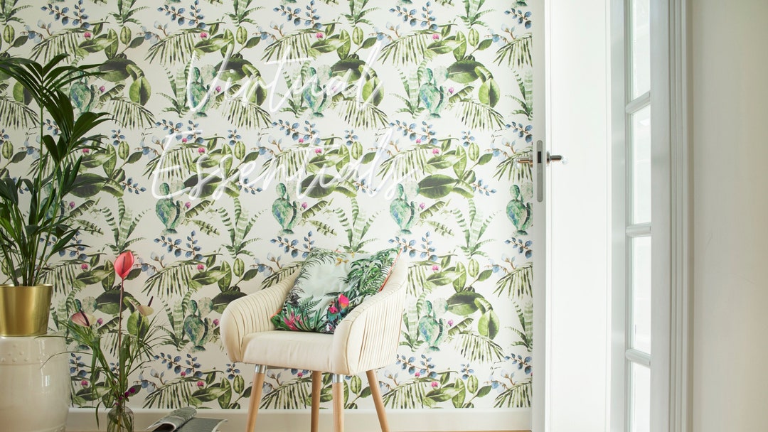 Zoom Virtual Backgrounds | Girly, Feminine, Floral, Pink Green ...