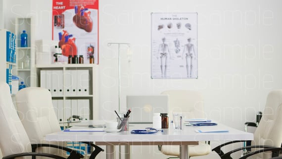 Zoom Background Dr Doctors Office Digital Backdrop Teams | Etsy