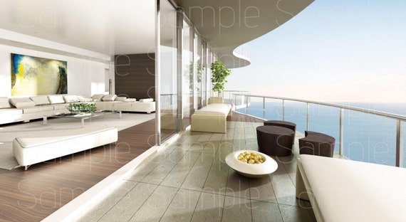 Zoom Background Water View of Blue Ocean | Etsy