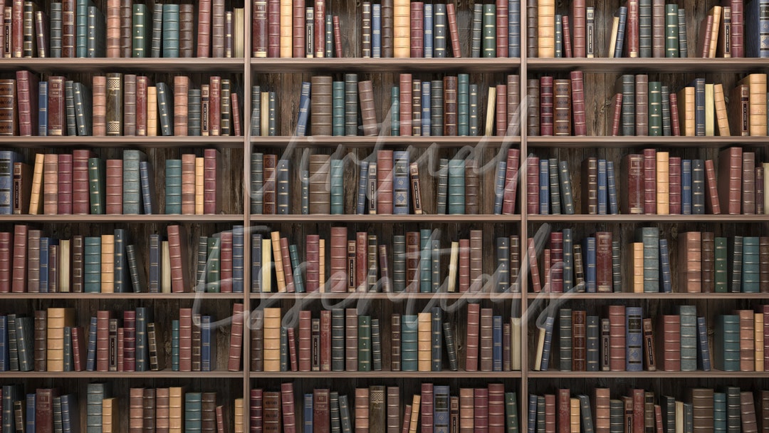 Classic Bookshelf Library - Zoom Virtual Background for Book Lovers - Etsy