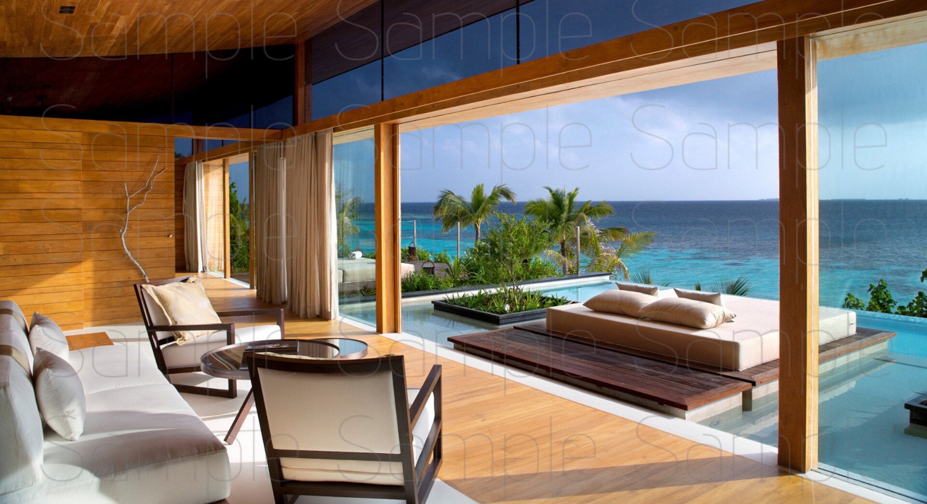 Virtual Background Beach Scene View Outdoor Patio - Etsy