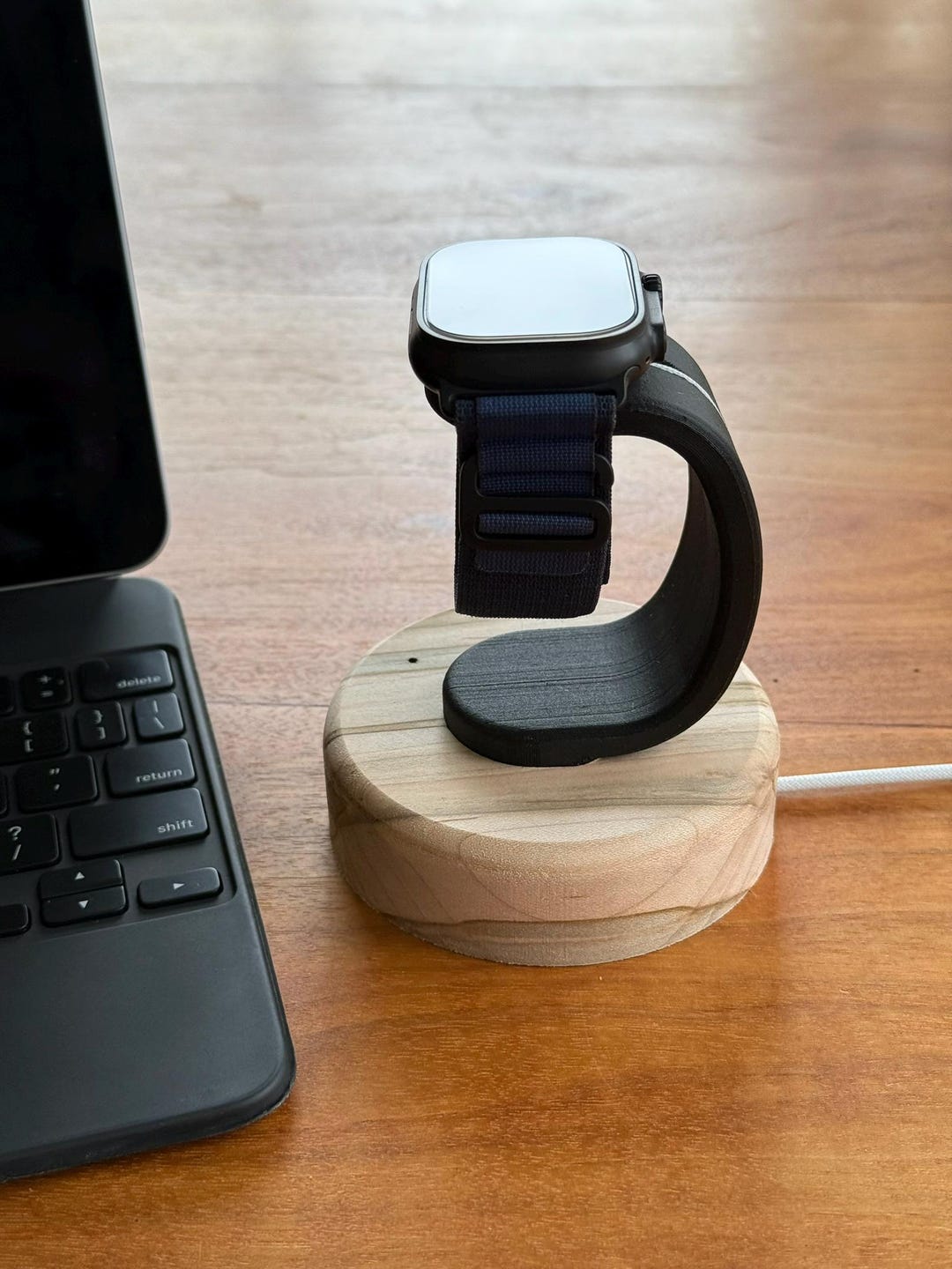 Handcrafted Wood Apple Watch Charging Stand – Black Walnut, Cedar ...
