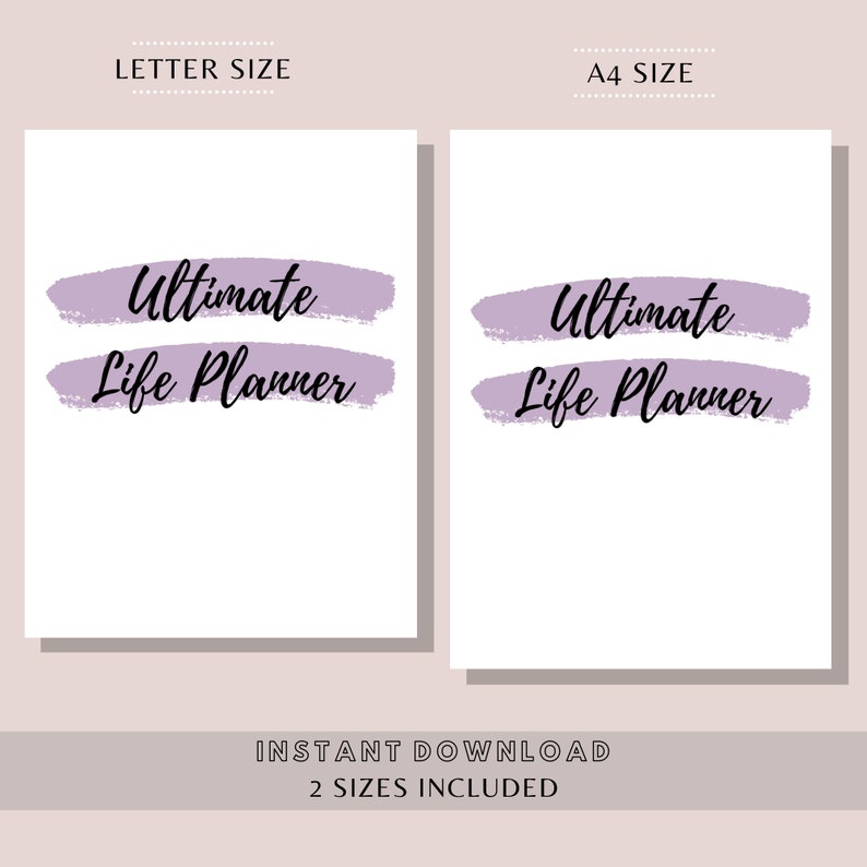 Ultimate Life Planner, Life Planner Digital, Ultimate Life Binder ...