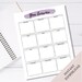 Year Overview, Yearly Planner, Planner Printable, Yearly Overview ...