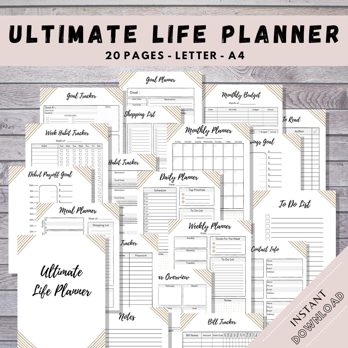 Ultimate Life Planner, Life Planner Digital, Ultimate Life Binder ...