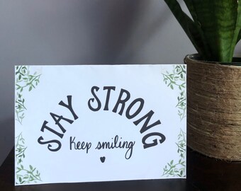 Keep Smiling Card - Etsy