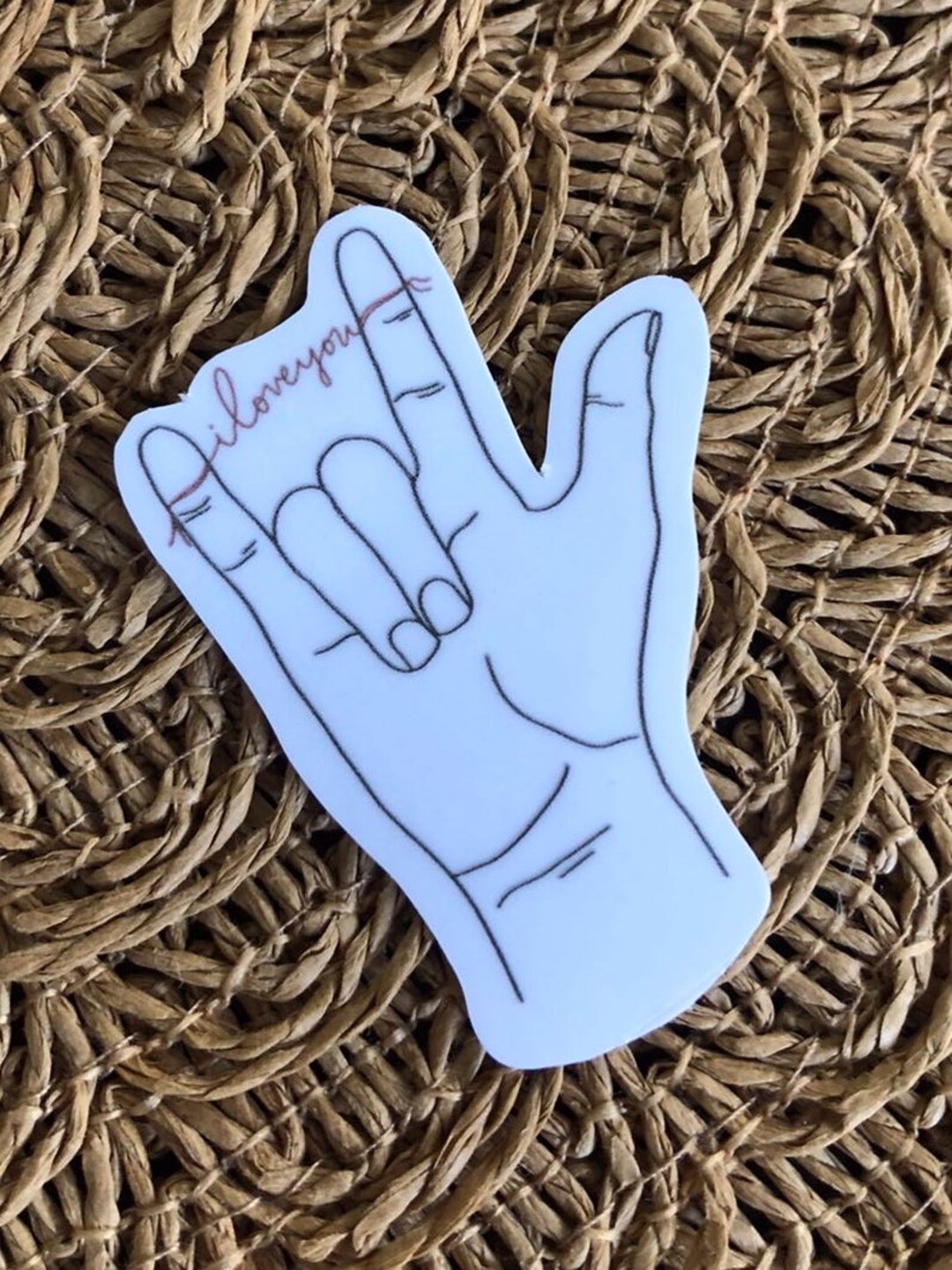 ASL ILY Sticker - Etsy