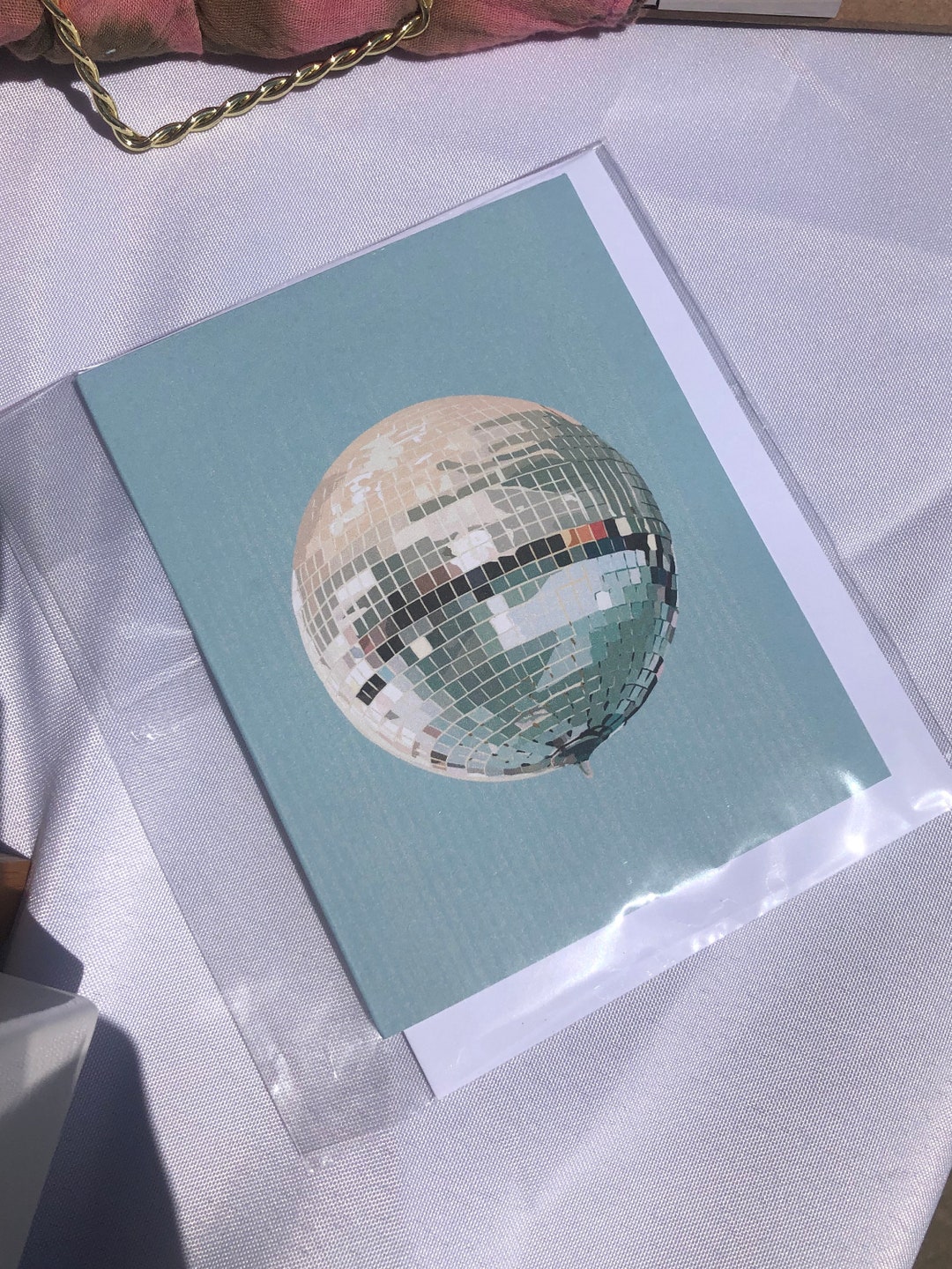 Disco Ball Greeting Card - Etsy