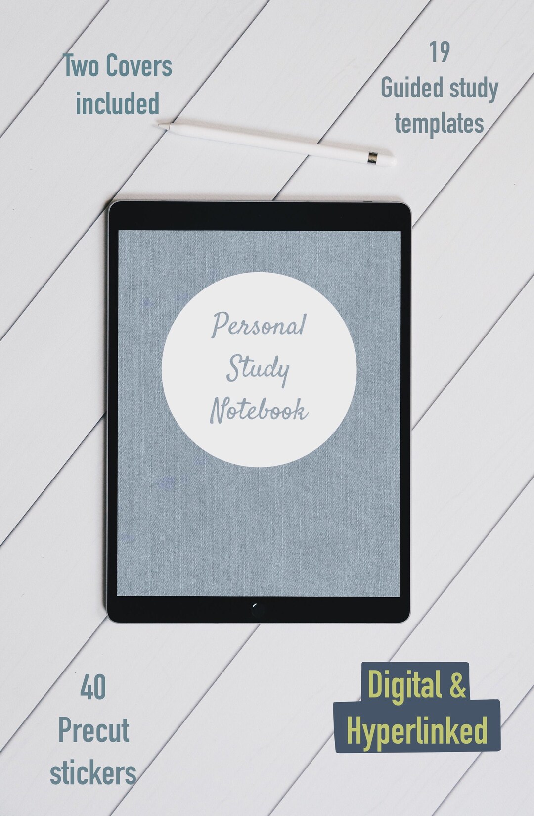 JW Personal Study Notebook -digital With Hyperlinks and Precut Stickers ...